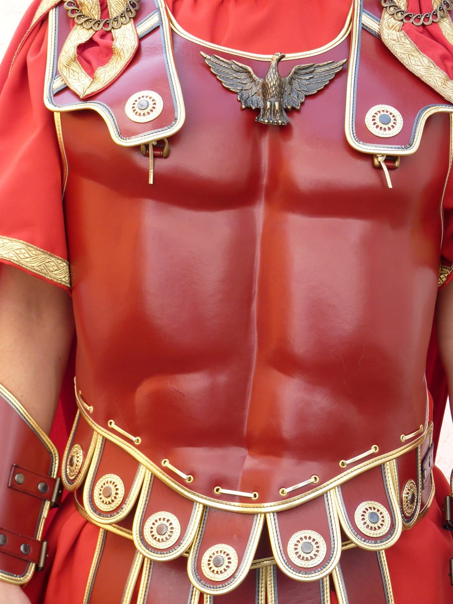Armure Romaine rouge - Location de costumes
